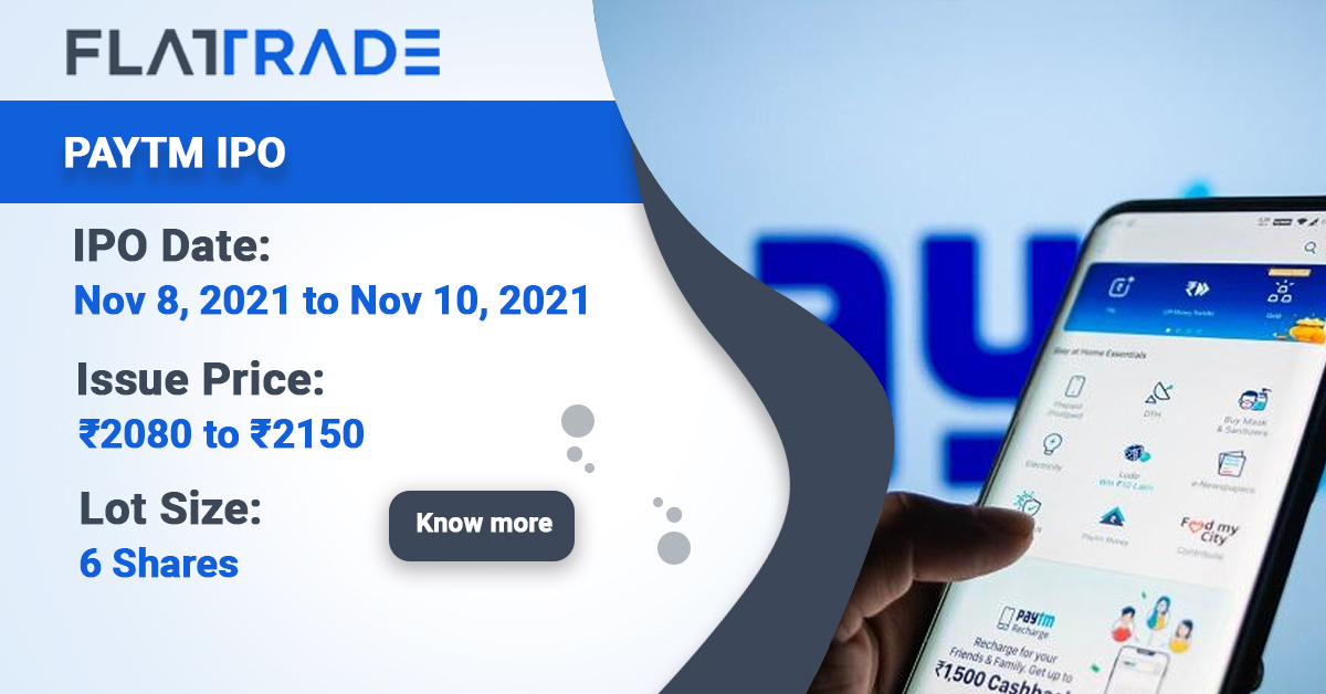 One 97 Communication Limted IPO | Paytm IPO | Flattrade Kosh