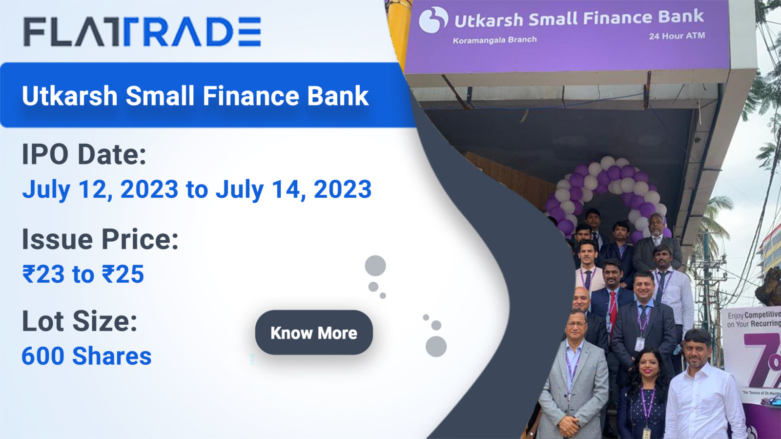Utkarsh Small Finance Bank Limited IPO - Flattrade Kosh