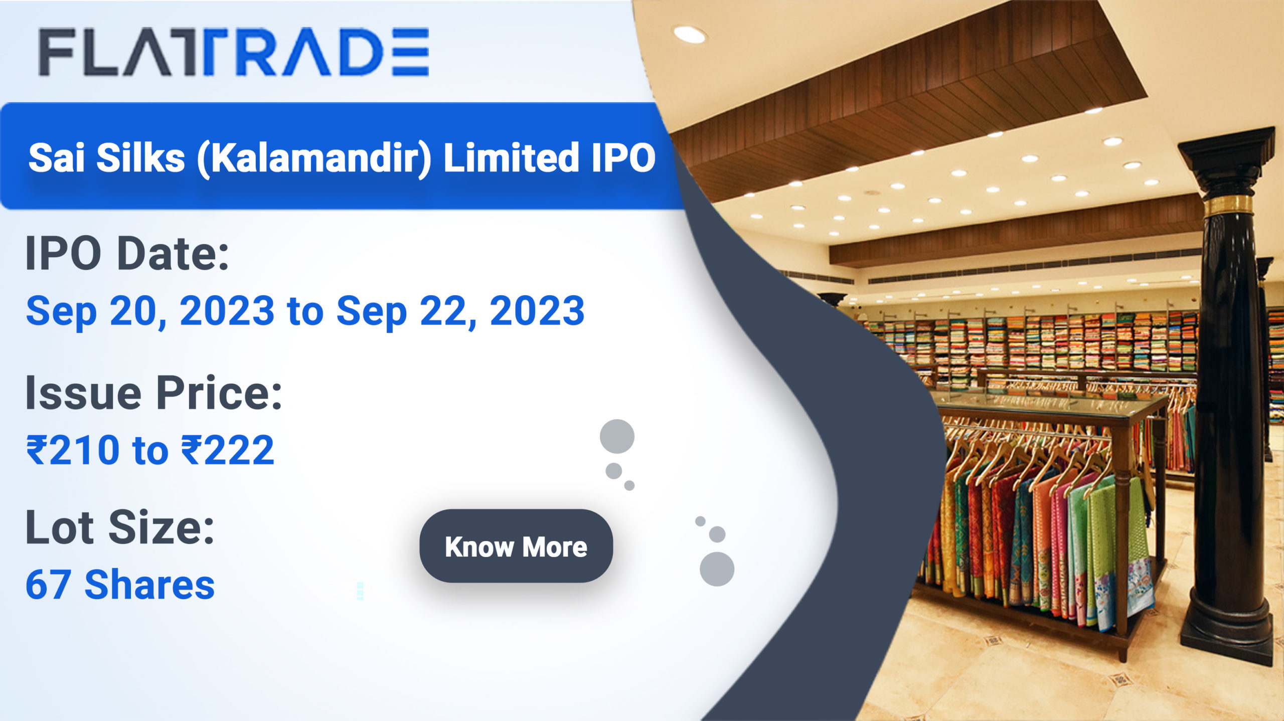 Sai Silks (Kalamandir) Limited IPO Details - Flattrade Kosh
