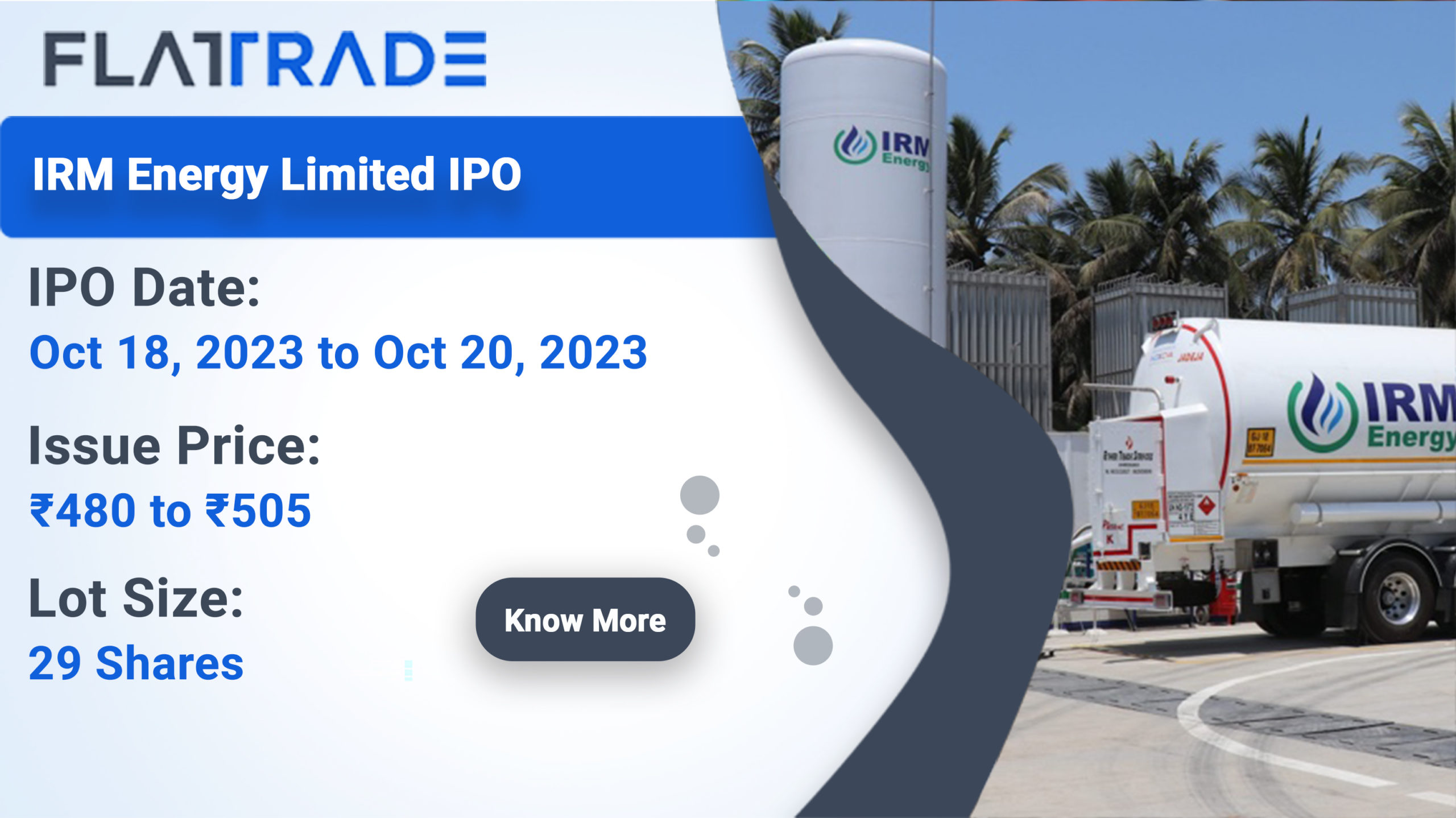IRM Energy Limited IPO Details - Flattrade Kosh
