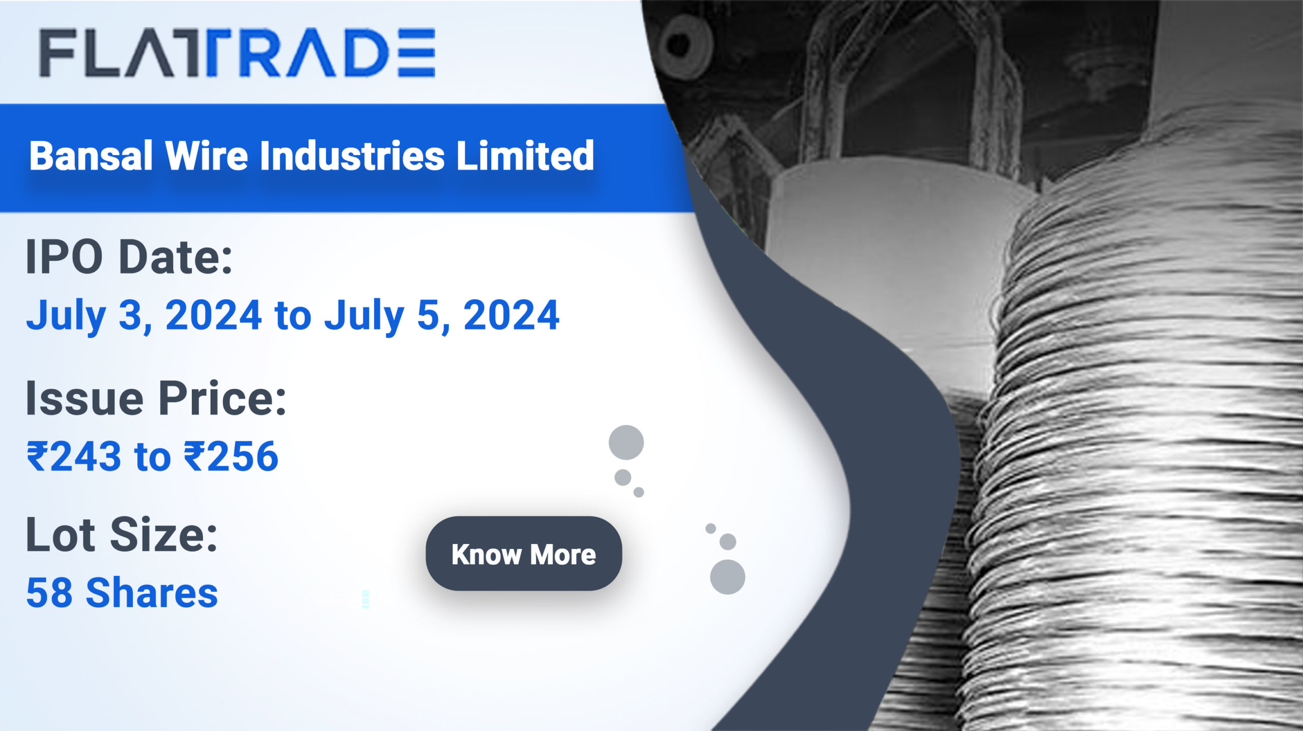 Bansal Wire IPO - Flattrade Kosh