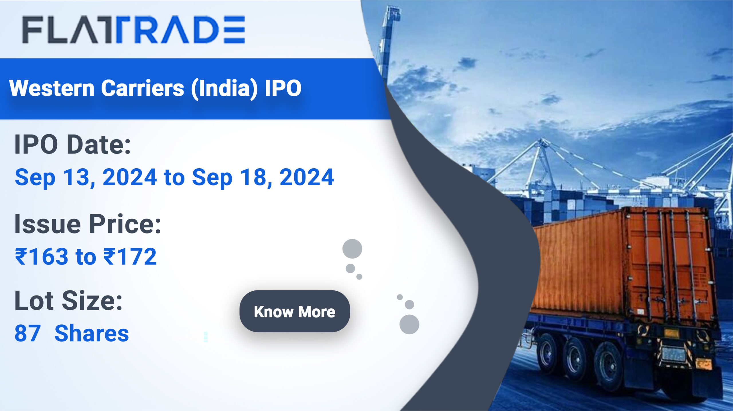 Western Carriers (India) IPO - Flattrade Kosh