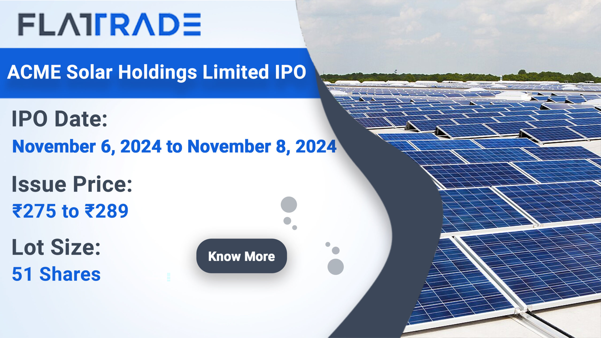 ACME Solar Holdings IPO - Flattrade Kosh
