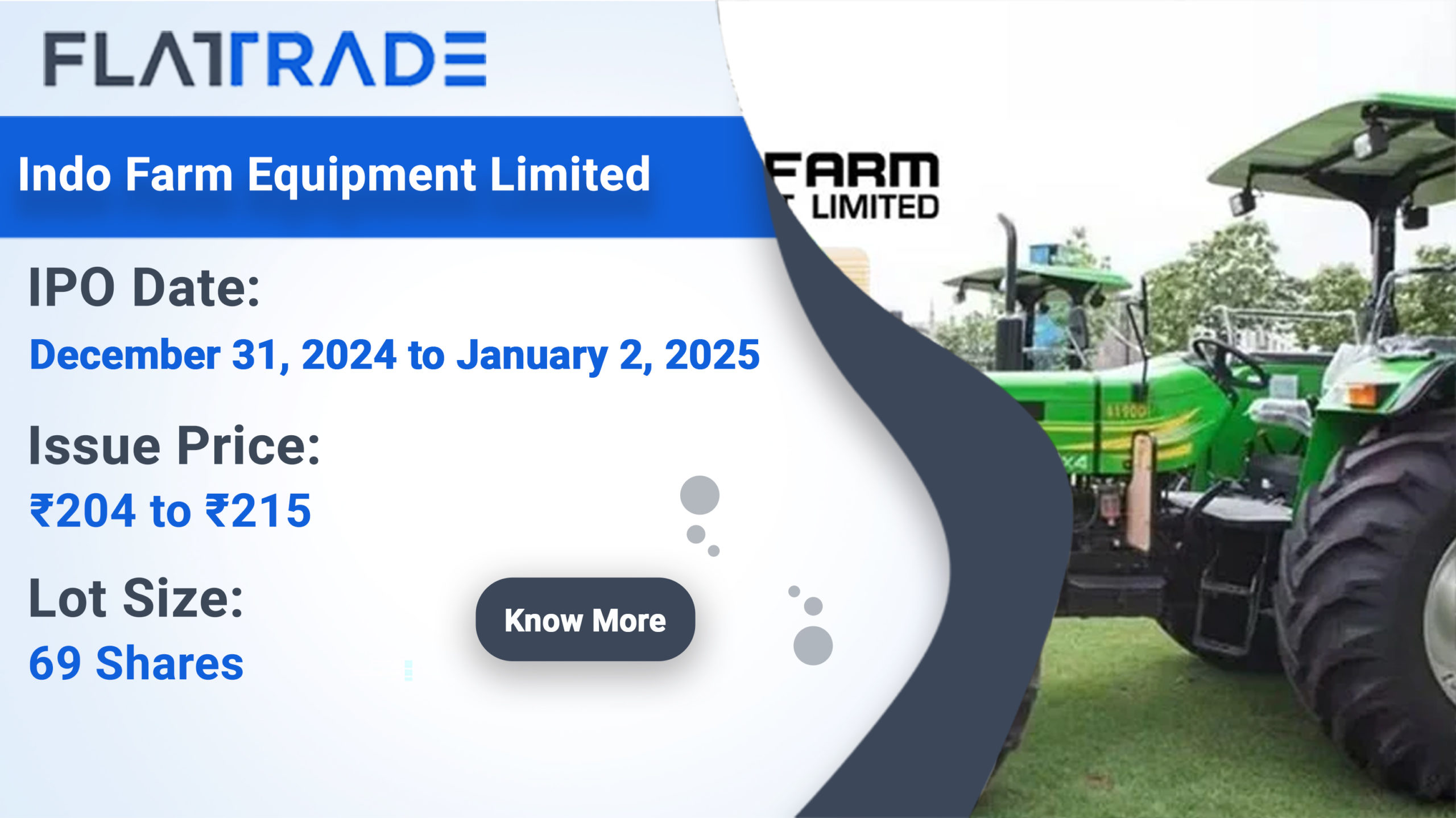 Indo Farm Equipment IPO - Flattrade Kosh