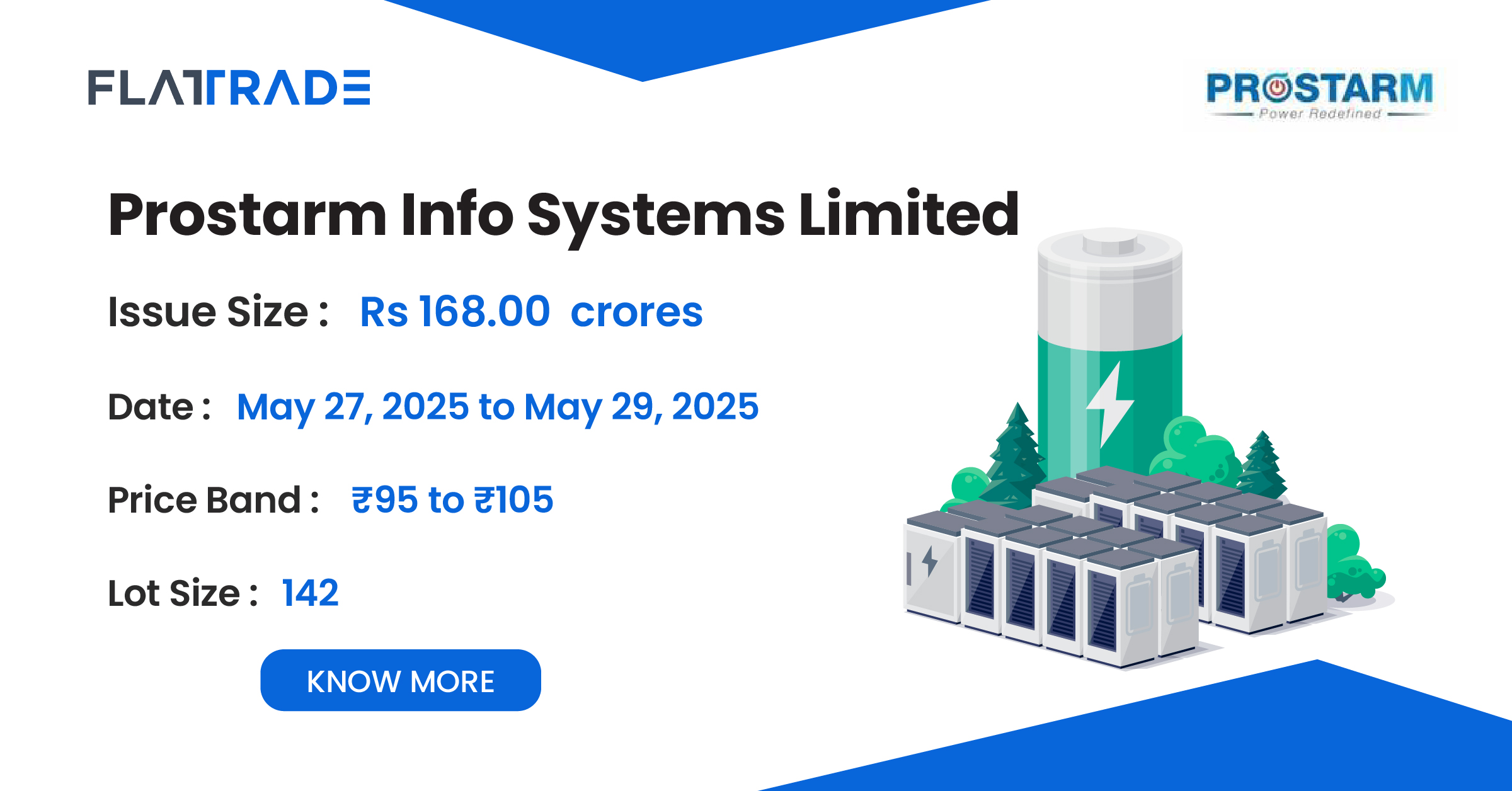 Prostarm Info Systems IPO - Flattrade Kosh