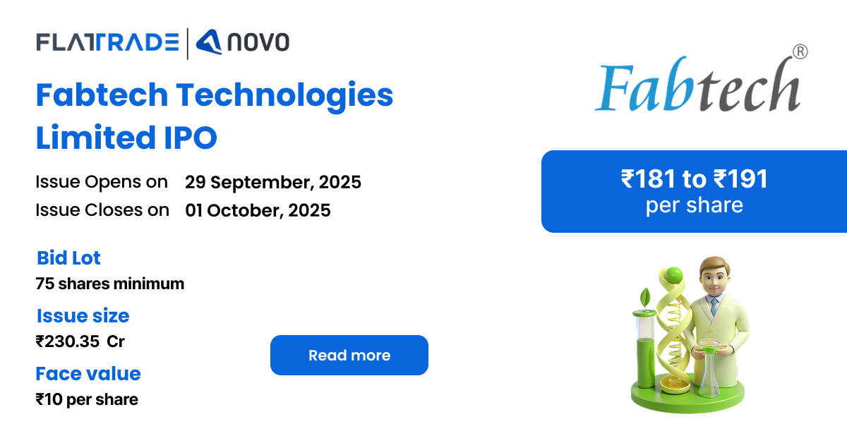 Fabtech Technologies IPO - Flattrade Kosh