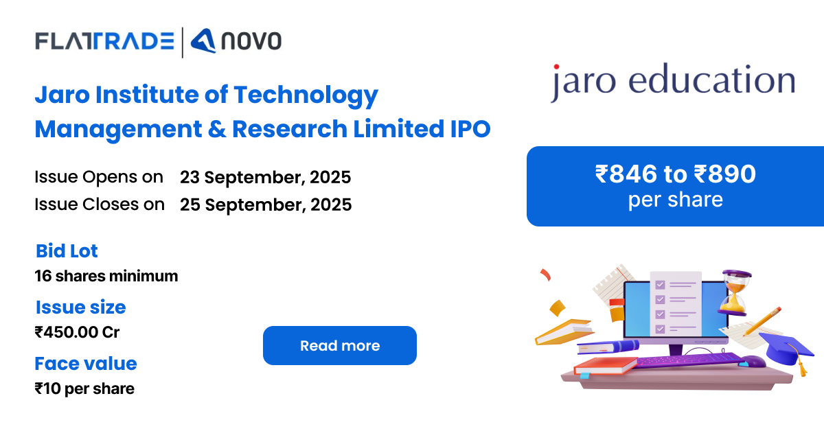 Jaro Institute of Technology Management & Research Limited IPO - Flattrade Kosh