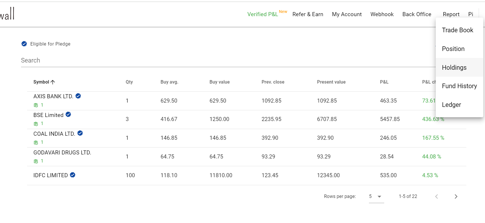 Flattrade Support Portal | What are the steps to pledge Shares ...